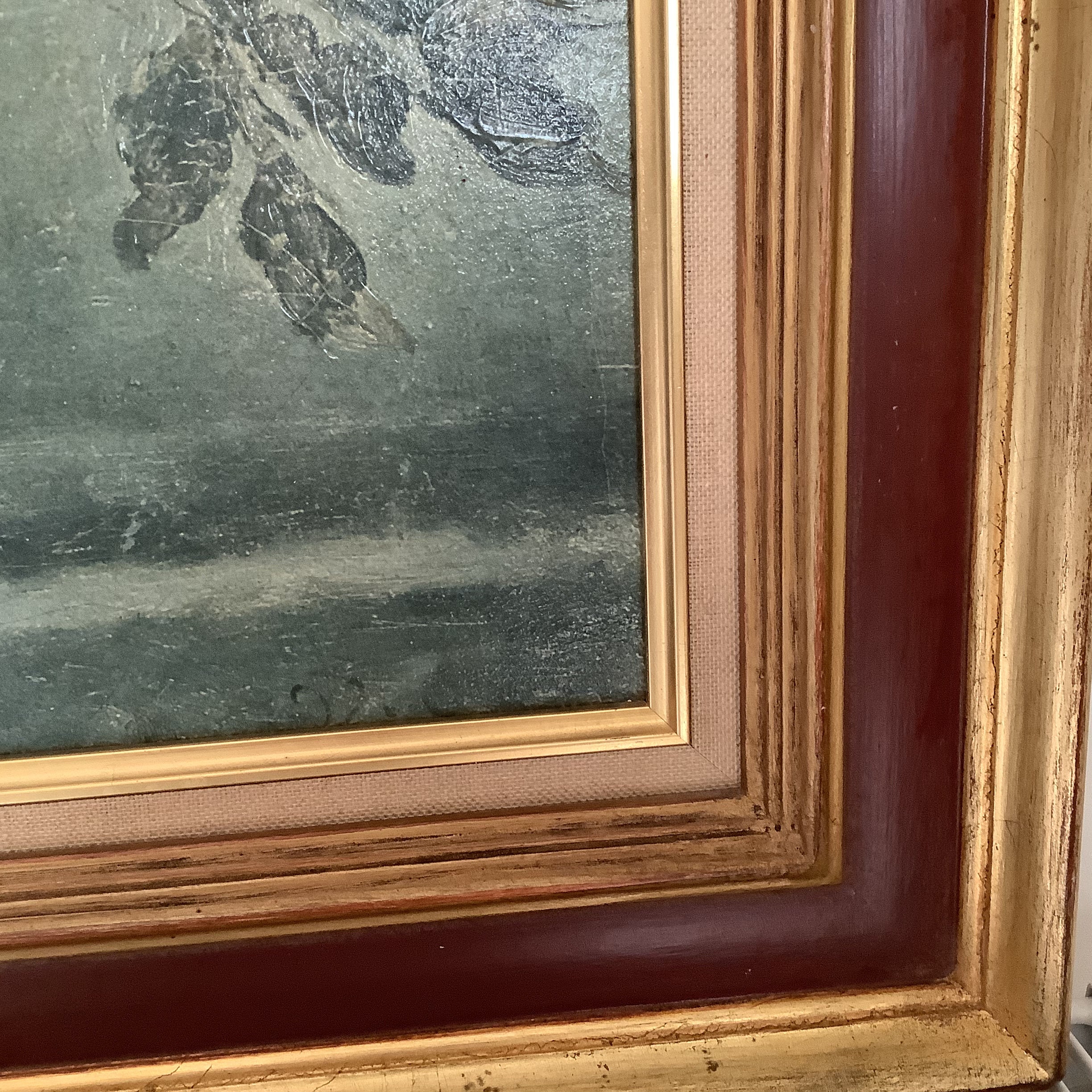 Framed Oleograph Vintage Print Reproduction of Oil Painting - Etsy