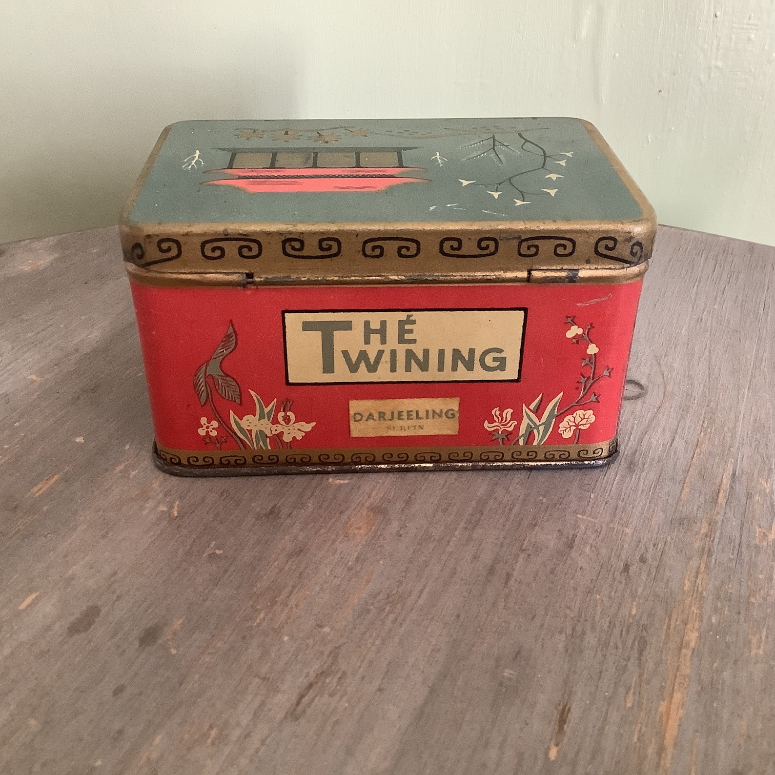 Vintage Twining Darjeeling Tea Tin: French Floral Canister - Etsy
