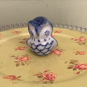 Miniature Ceramic Blue and White Animals, Collectible Animals ...
