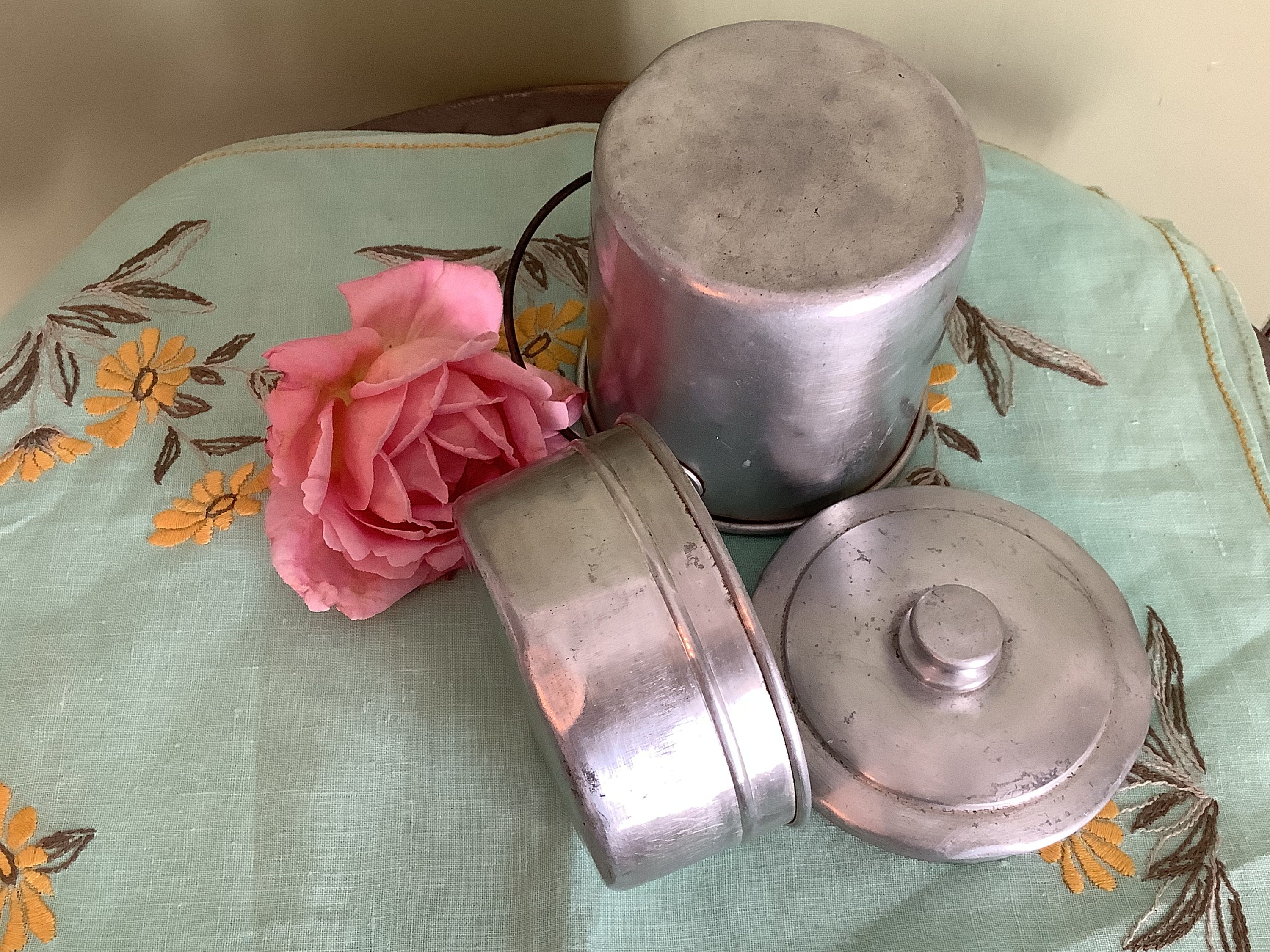 Vintage French Canteen Double Deck Lunch Box With Handle. Mess - Etsy