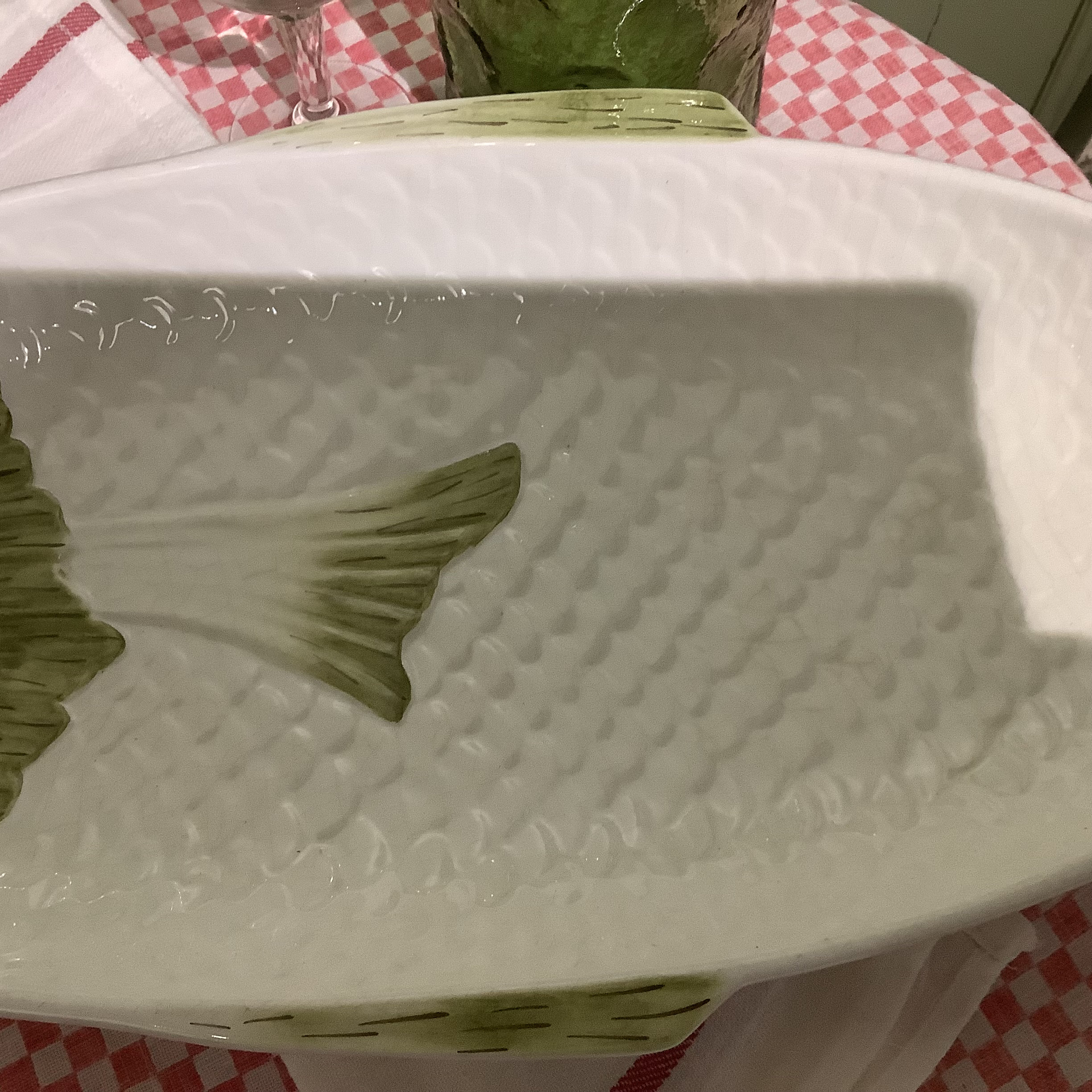 Italian Vintage Ceramic Fish Design Serving Platter Made in - Etsy