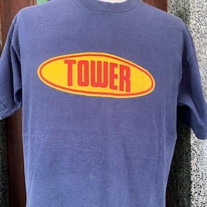 Vintage 90s Tower Records T Shirt - Etsy