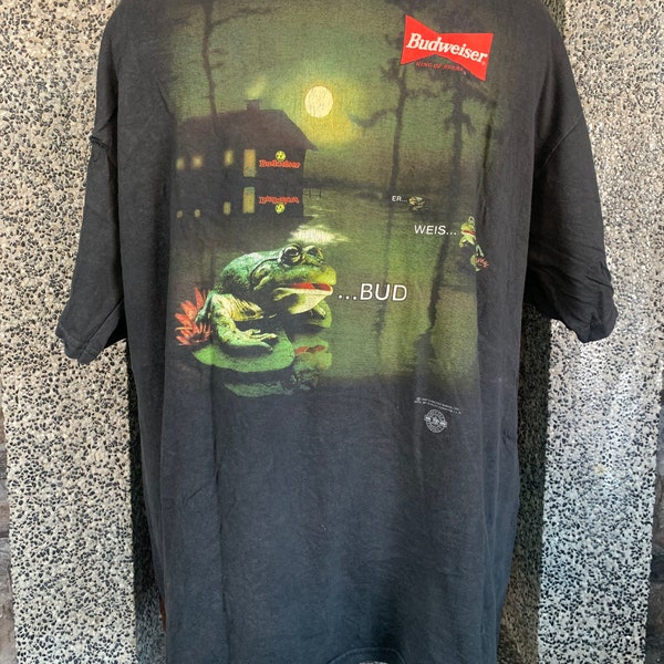 Vintage 90s Budweiser Frogs Tee - Etsy