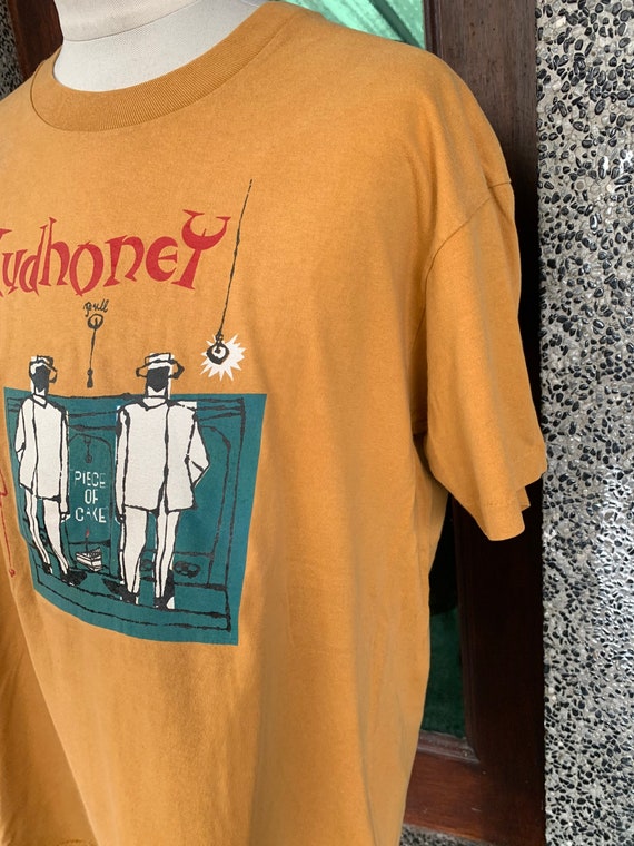 Vintage 90s Mudhoney Piece Of Cake Rock Band T Shirt - Gem