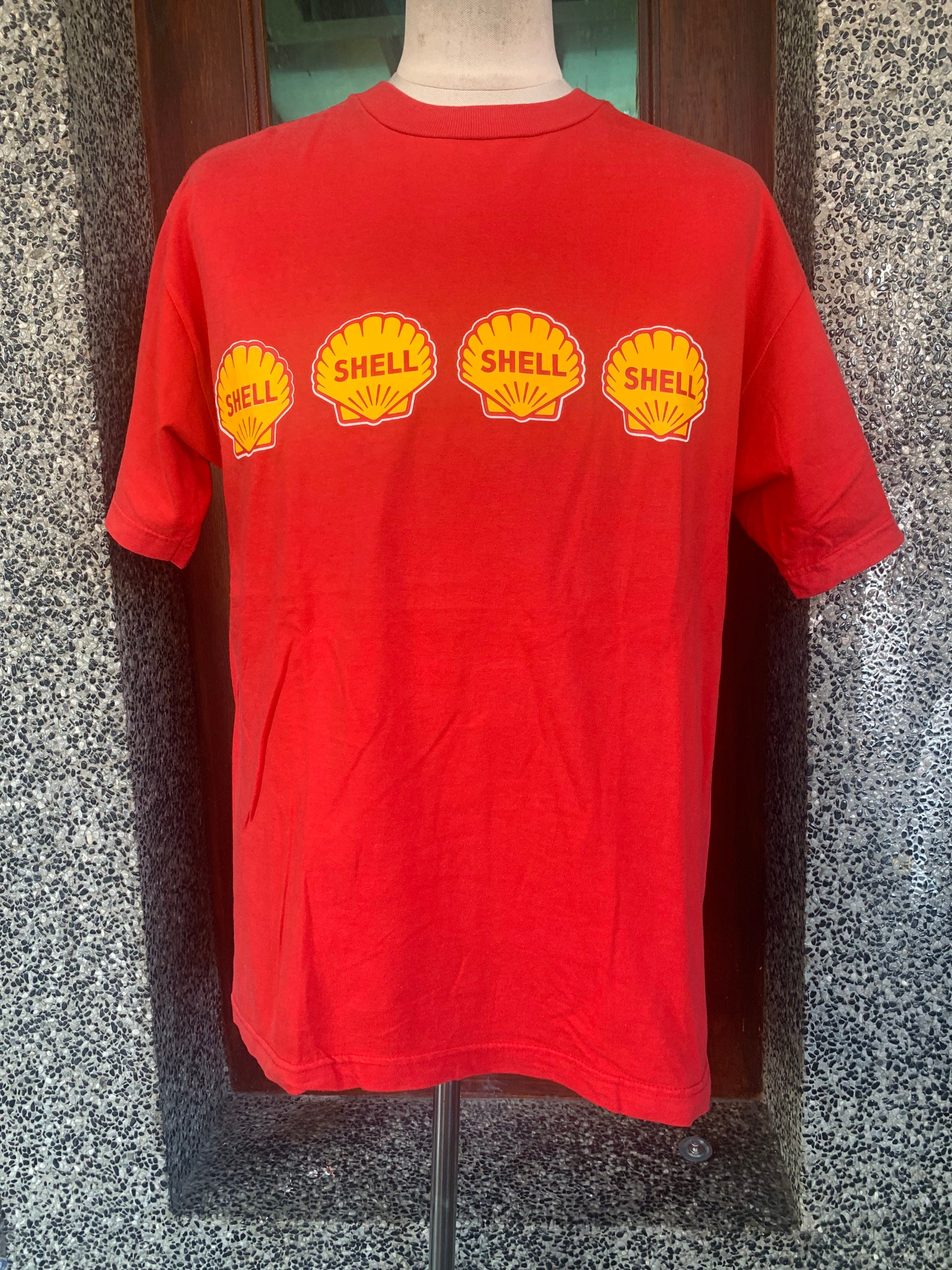 Vintage 90s Shell Oil Gas Logo T-shirt - Etsy