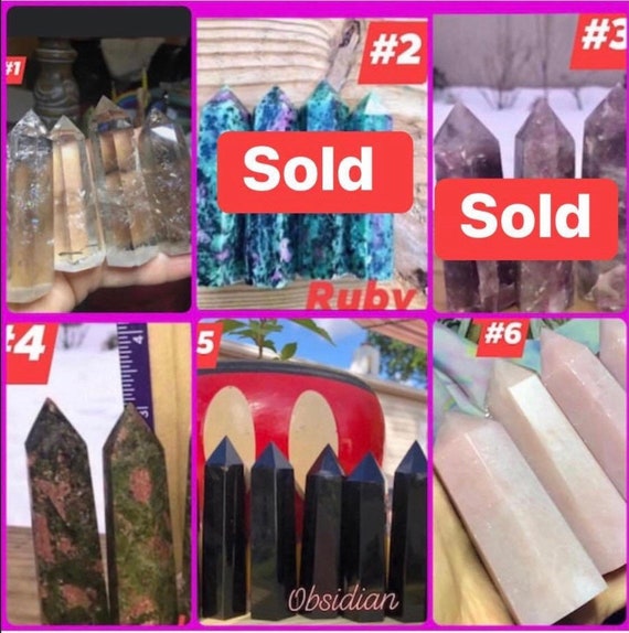 BULK Towers Natural Crystal Wholesale Top Quality - Etsy