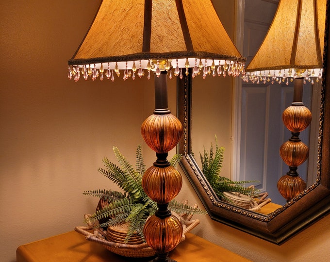 Vintage Candlestick Lamp - Etsy