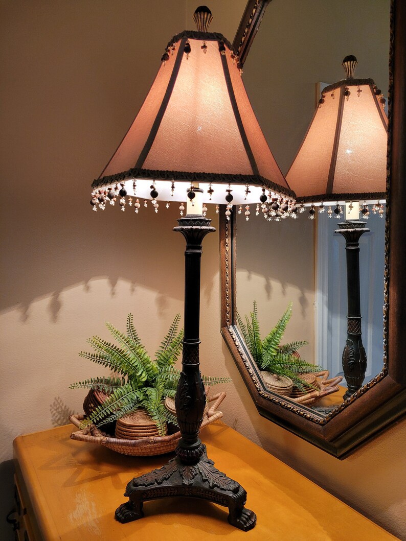 Vintage Embossed Lamp - Etsy