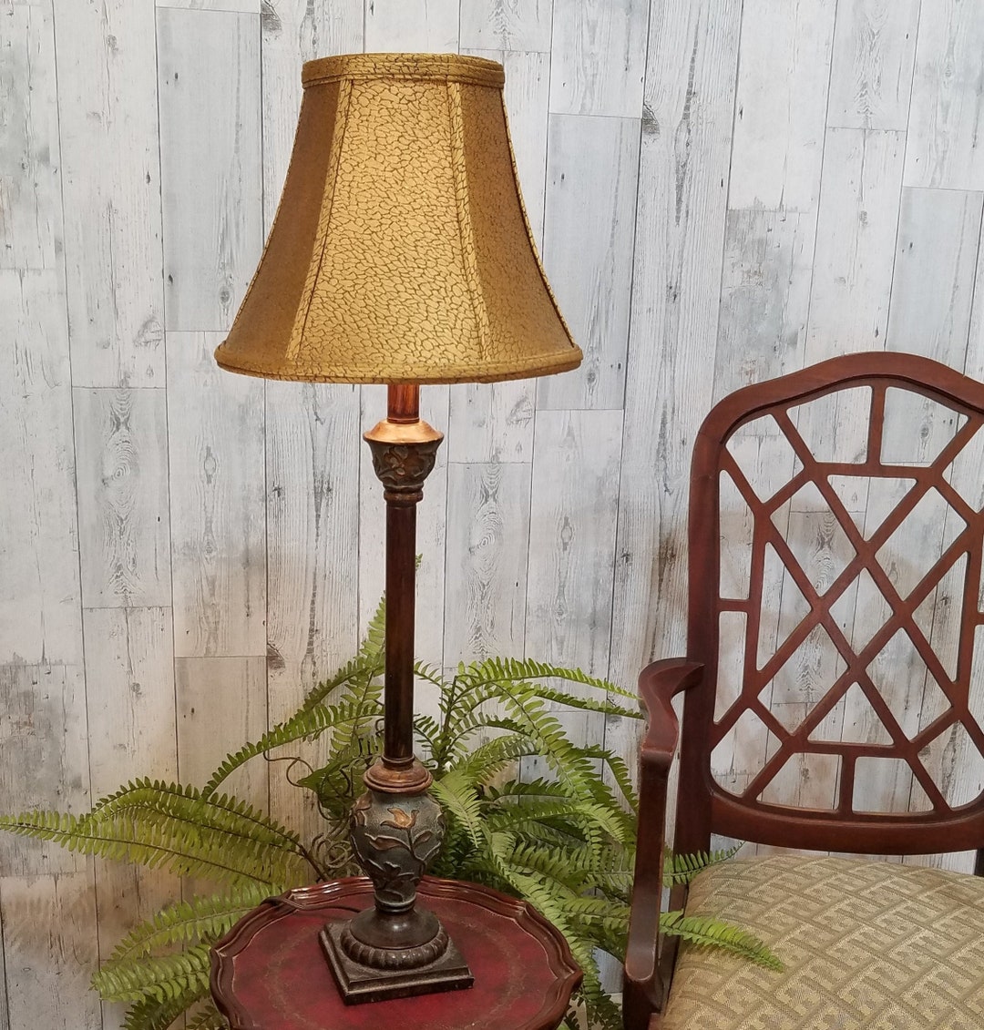 Lamp Vintage Candlestick Lamp Bronze Lamp Silver Candlestick Lamp ...
