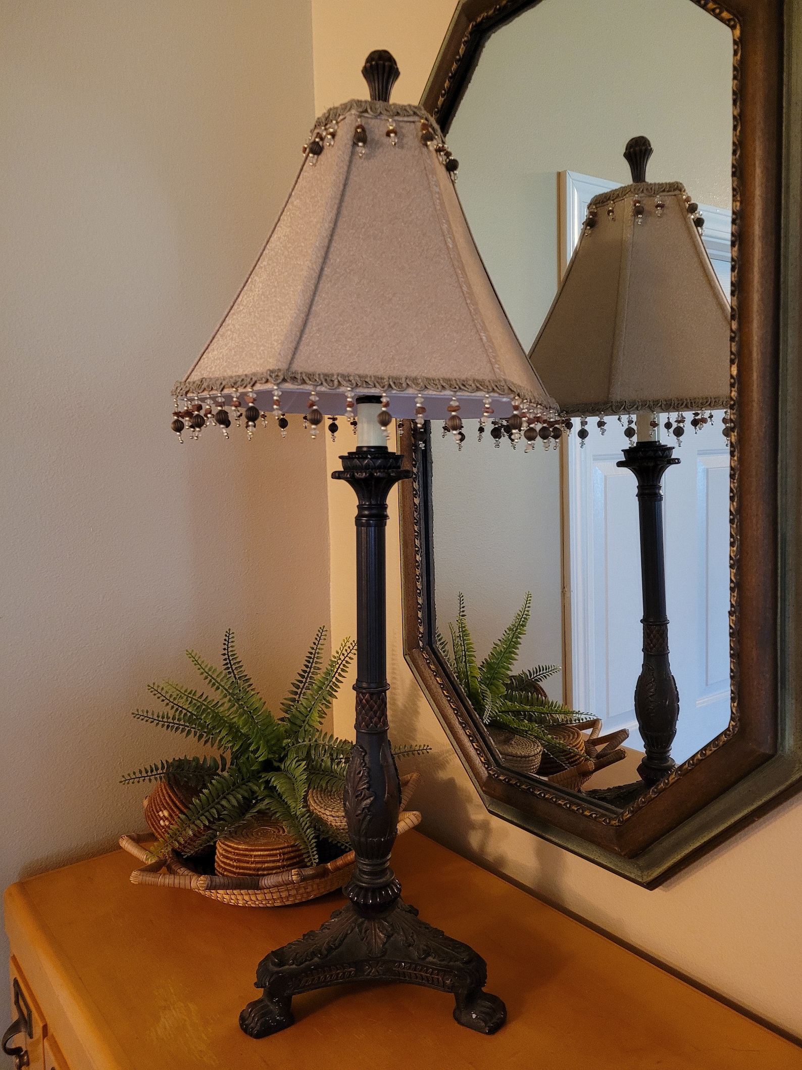 Vintage Embossed Lamp - Etsy