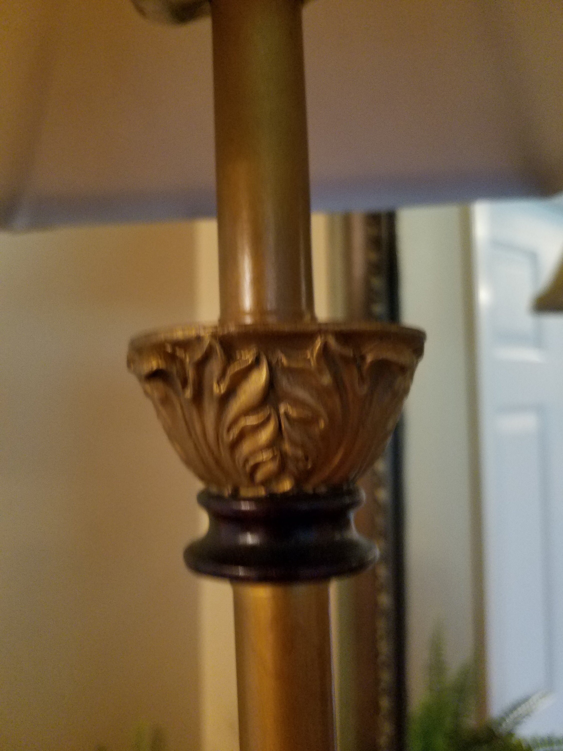 Lamp Candlestick Tasseled Shade Lamp Tall Decorative Lamp Slender ...