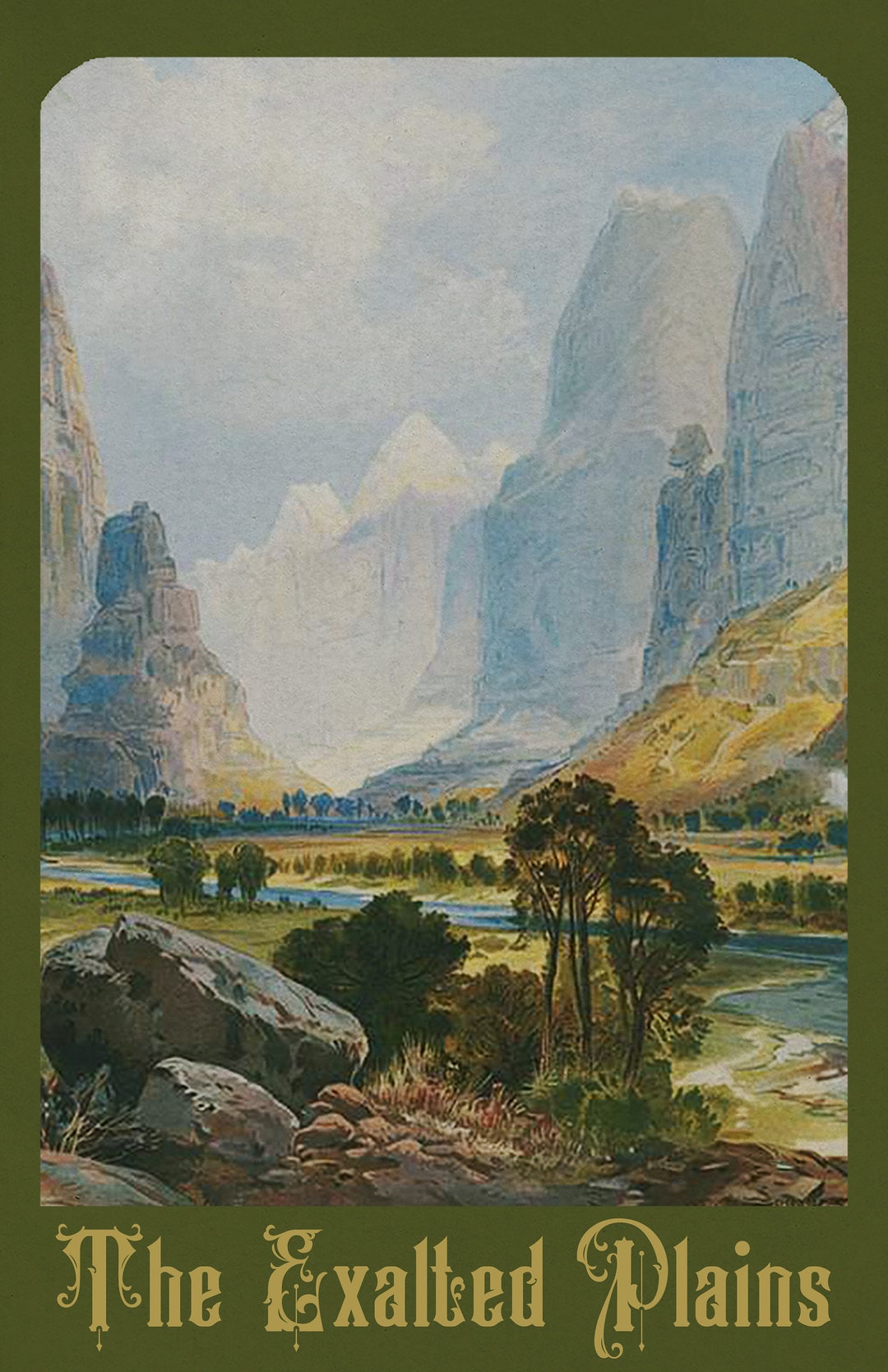 The Exalted Plains Vintage Travel Poster - Etsy