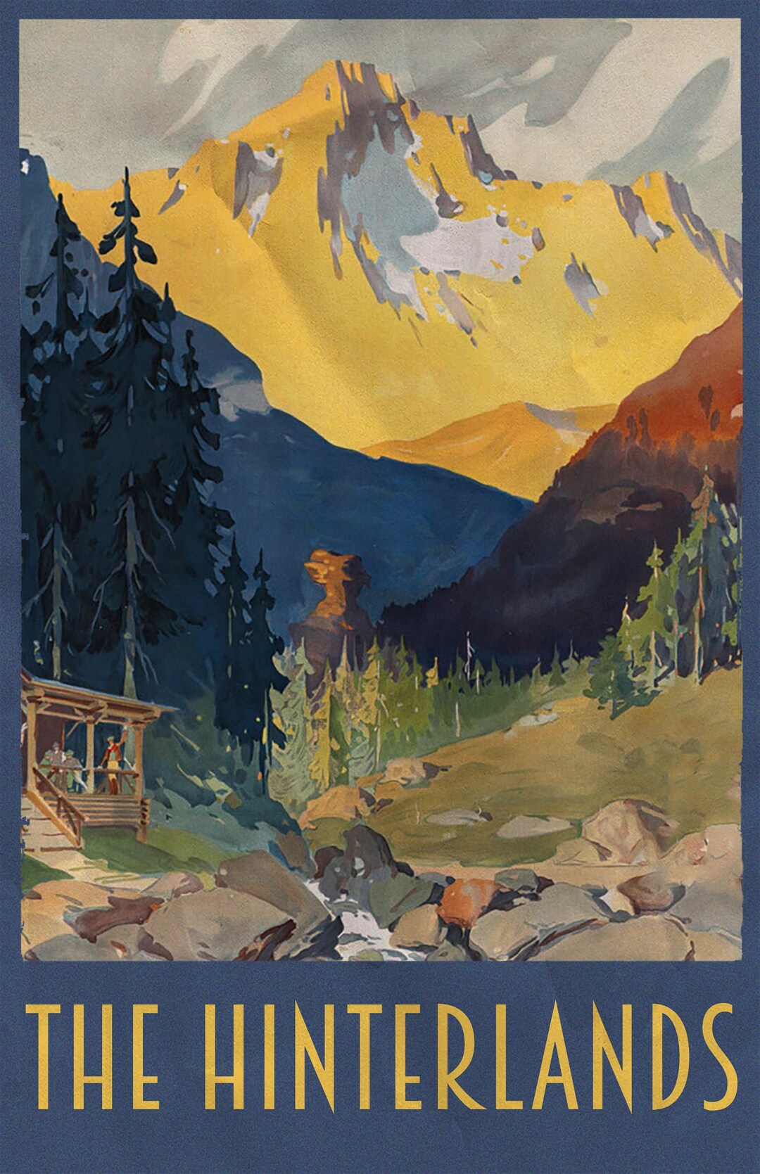 Vintage Hinterlands Travel Poster - Etsy