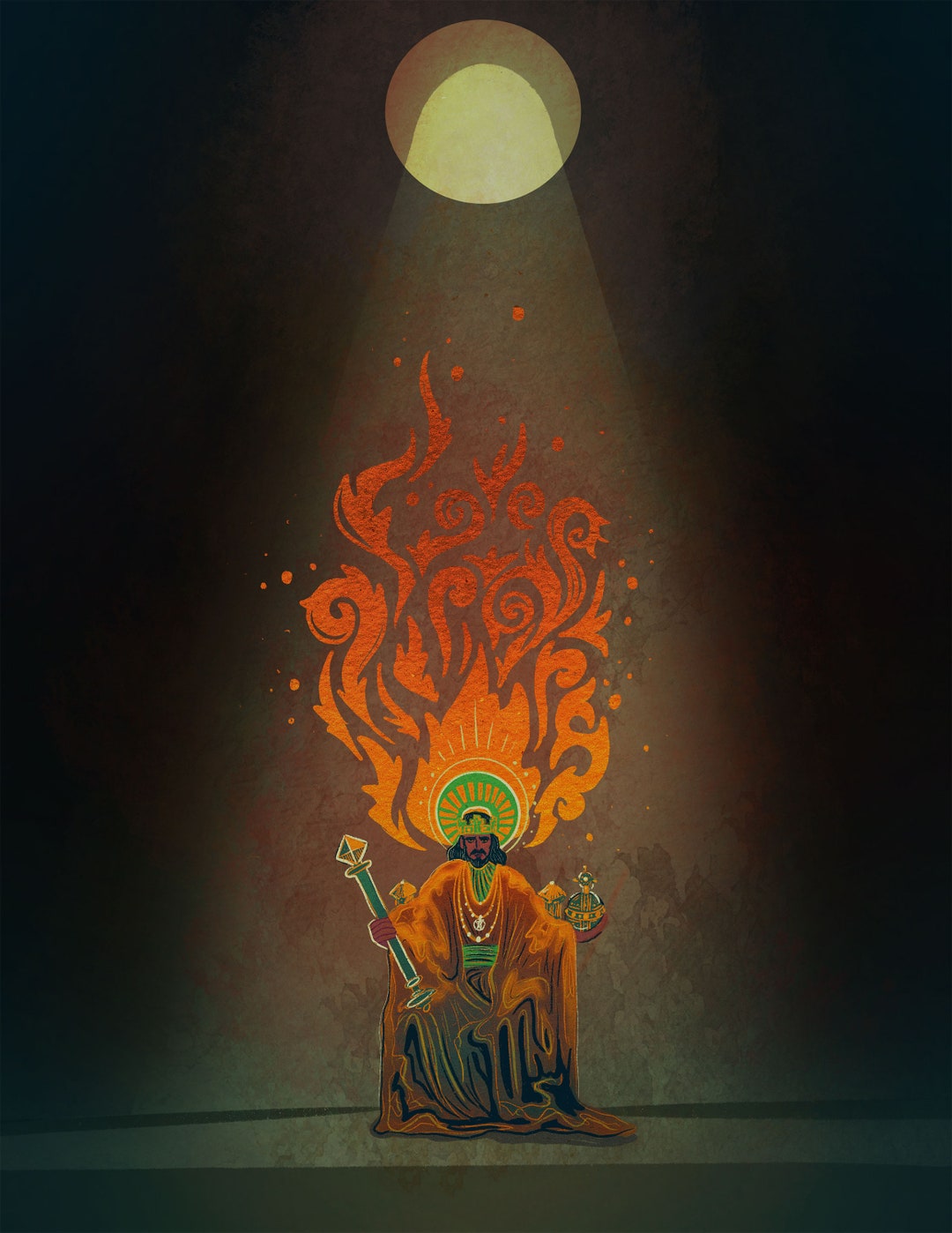 Green Knight Digital Print 1 - Etsy