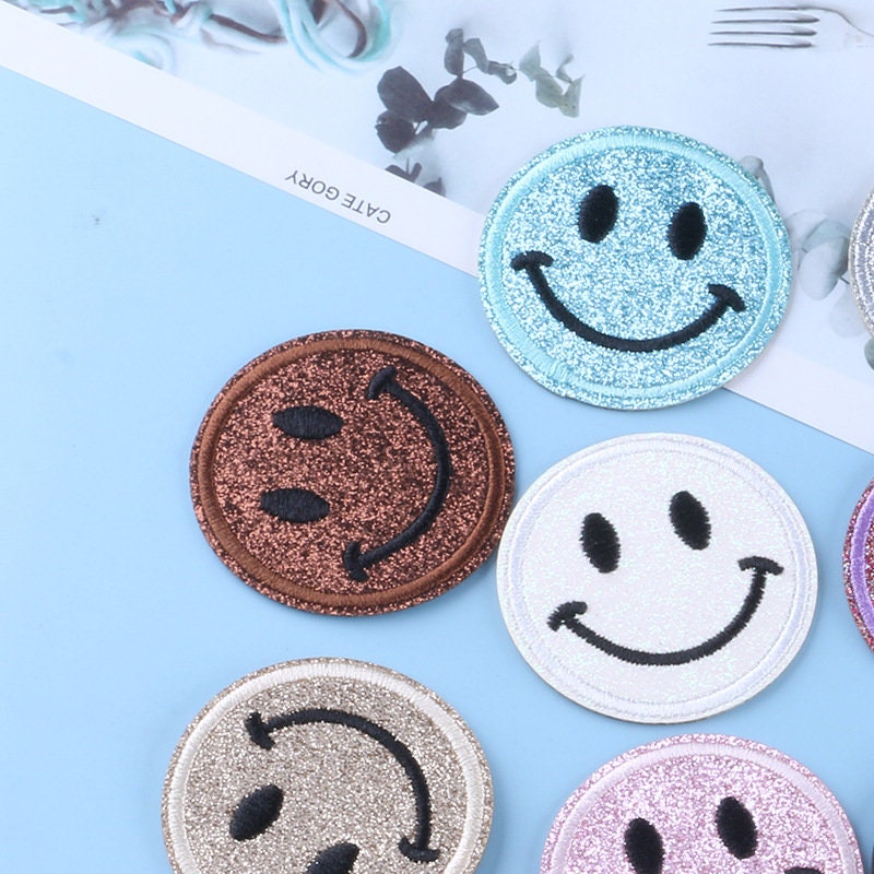 Smiley Face Iron on Patch A Set of 13 Embroidered Patch - Etsy