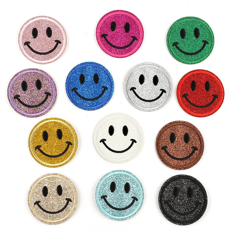 Smiley Face Iron on Patch A Set of 13 Embroidered Patch - Etsy