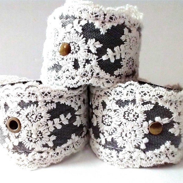 Wide Lace Cuffs - Etsy