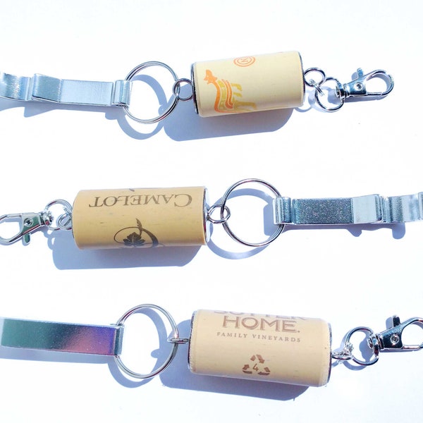 Wine Cork Keychain - Etsy