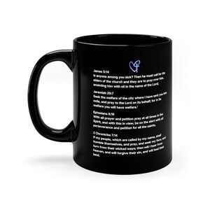 Prayer Warrior Mug With Bible Verses About Prayer, Intercessor Mug ...