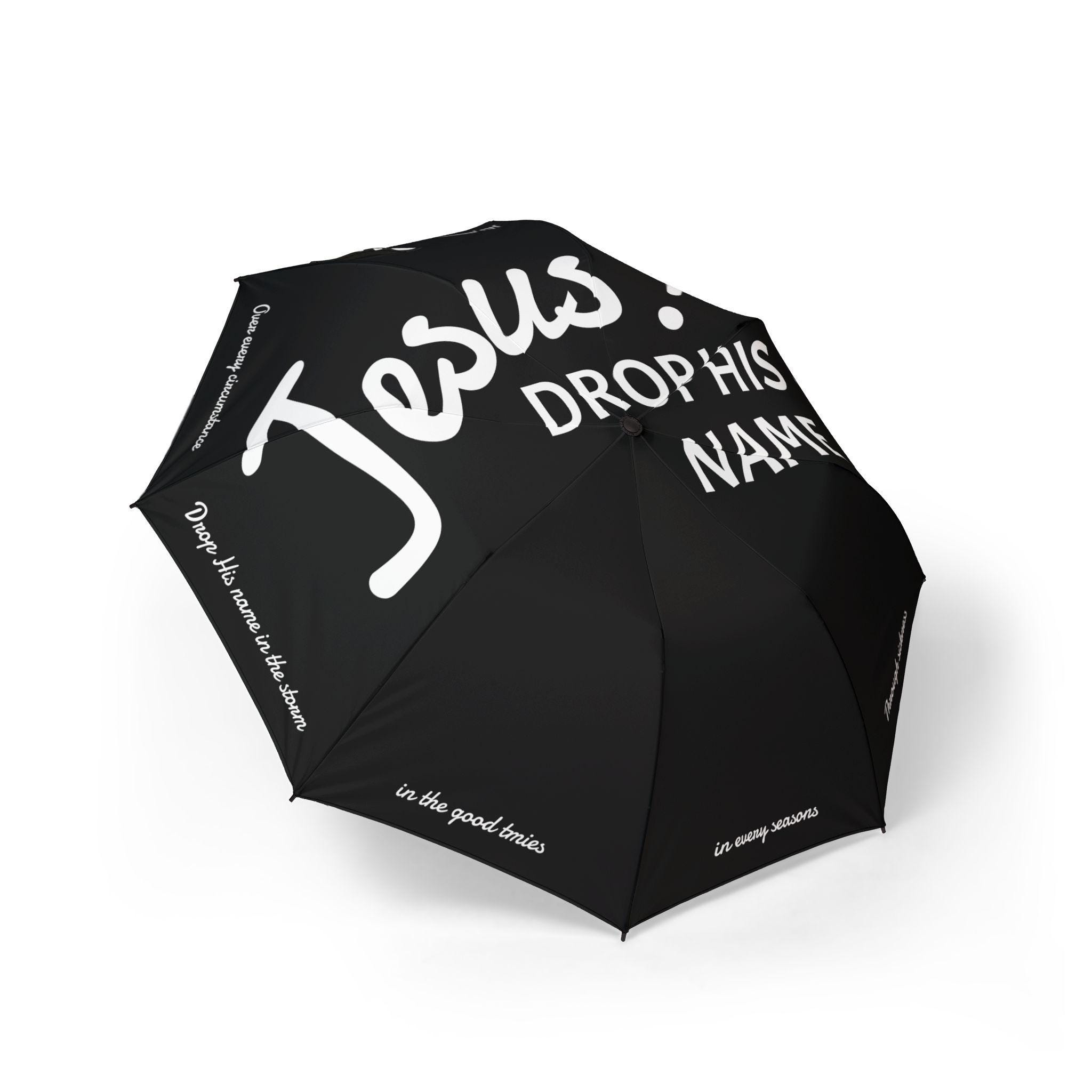 Jesus Name Umbrella: Compact Christian Rain Gear, Faith-based Gift - Etsy