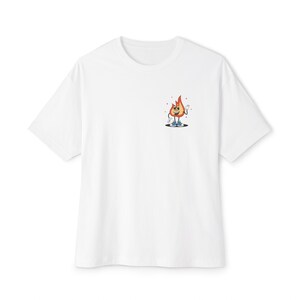 Holy Spirit Fire Shirt Oversized Boxy Tee Retro Art Christian Tshirt ...