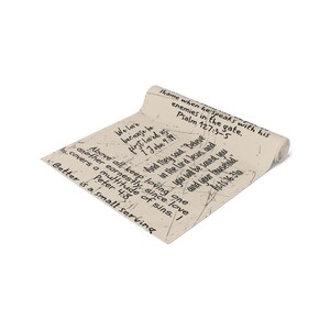 Family Scripture Table Runner, Customizable Bible Verse Cotton Twill or ...