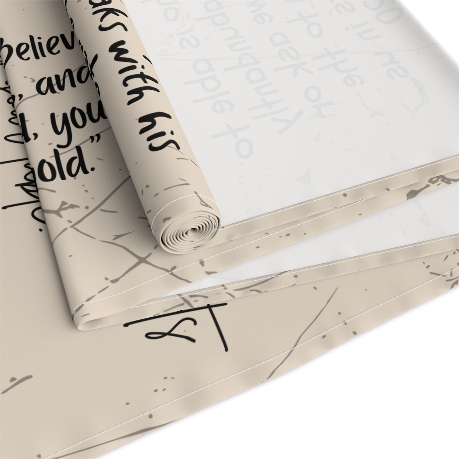 Family Scripture Table Runner, Customizable Bible Verse Cotton Twill or ...