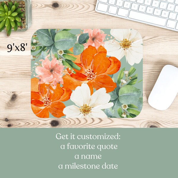 Floral Mouse Pad - Etsy