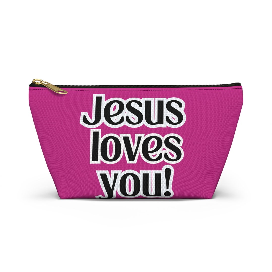 Pink Christian Pencil Case Y2K Style Faith Based Accessory Pouch W T ...