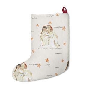 Nativity Scene Holiday Stocking Christmas Story Stocking Religious Xmas ...
