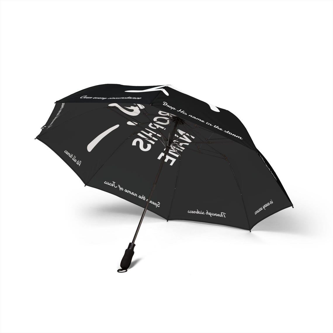 Jesus Name Umbrella: Compact Christian Rain Gear, Faith-based Gift - Etsy
