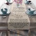 Family Scripture Table Runner, Customizable Bible Verse Cotton Twill or ...