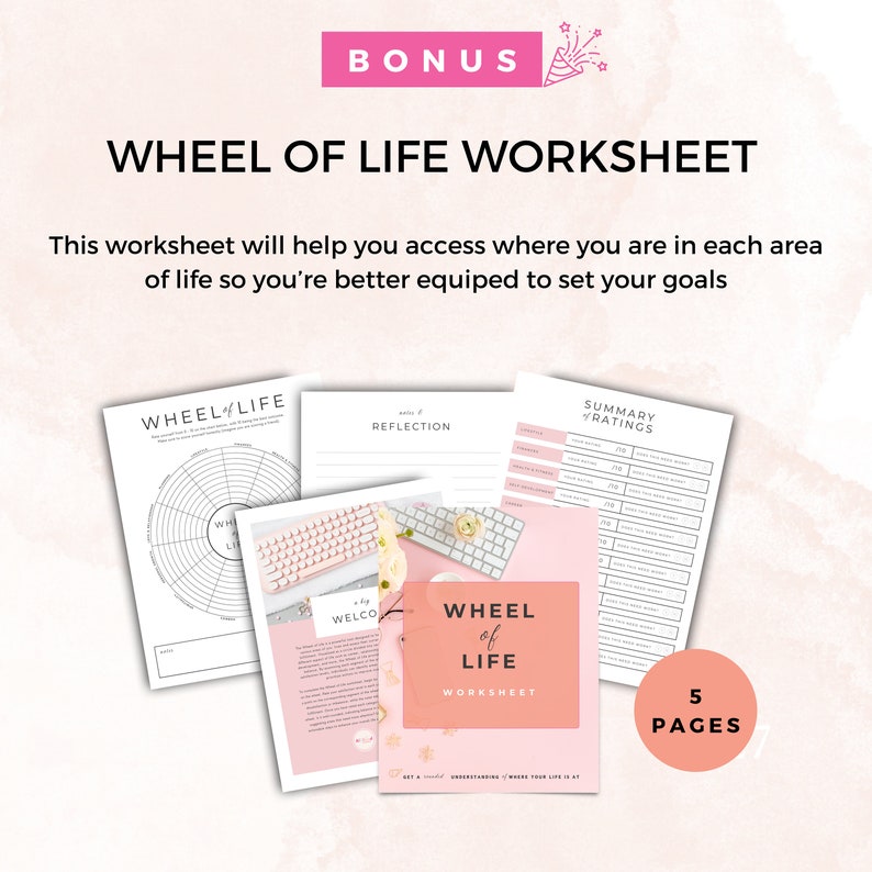Vision Board and Goals Tracker Spreadsheet, 2024 Goal Planner Bundle ...