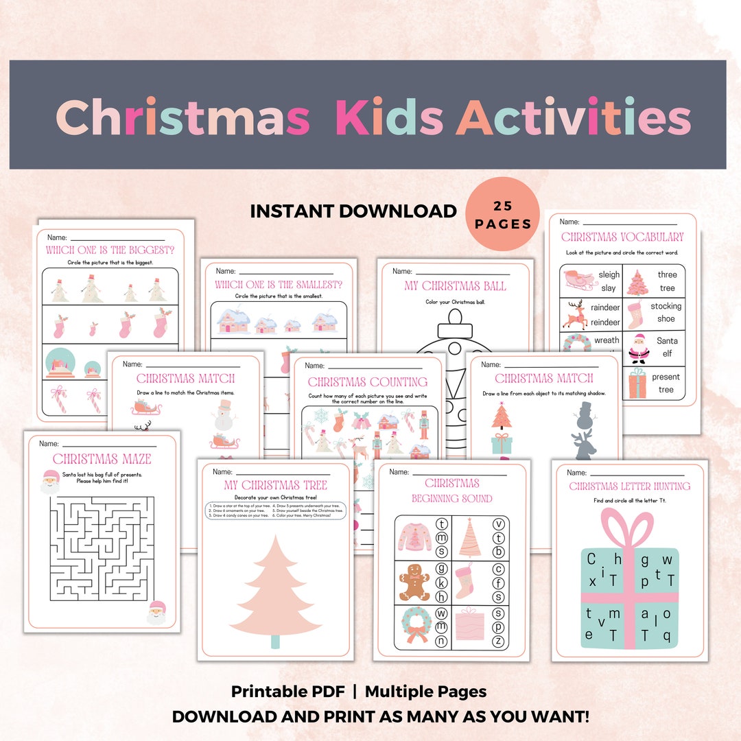 Christmas Kids Activities, Kids Christmas Activities, Christmas ...
