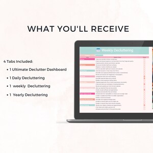 Decluttering Checklist Google Sheets, Declutter Checklist Spreadsheet, Declutter Planner ...