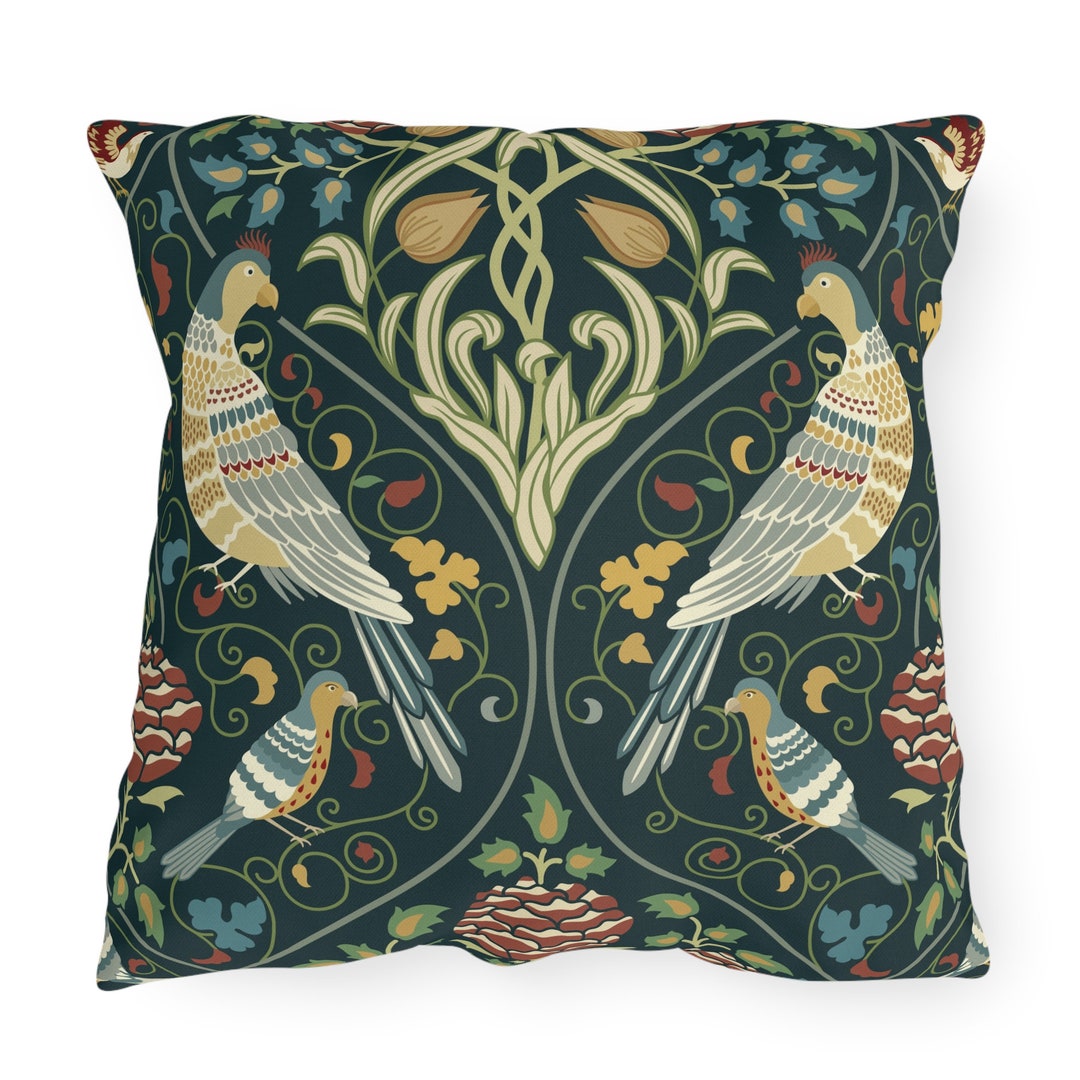 Waterproof William Morris "seasons by May" Outdoor Cushions | Sun ...