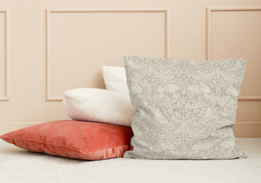 William Morris "brer Rabbit" Pure Cotton Cushion, William Morris Pillow ...