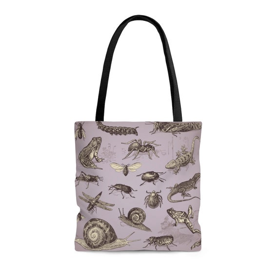 Goblincore Tote Bag Insect Cottagecore Bag Fairycore Frog - Etsy