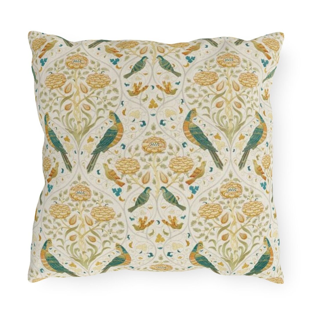 Waterproof William Morris "seasons by May" Outdoor Cushions -UV and ...