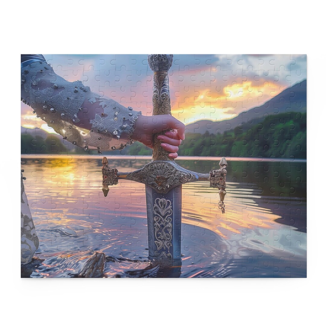 Lady of the Lake and Excalibur Puzzle (120, 252, 500-piece) - Etsy