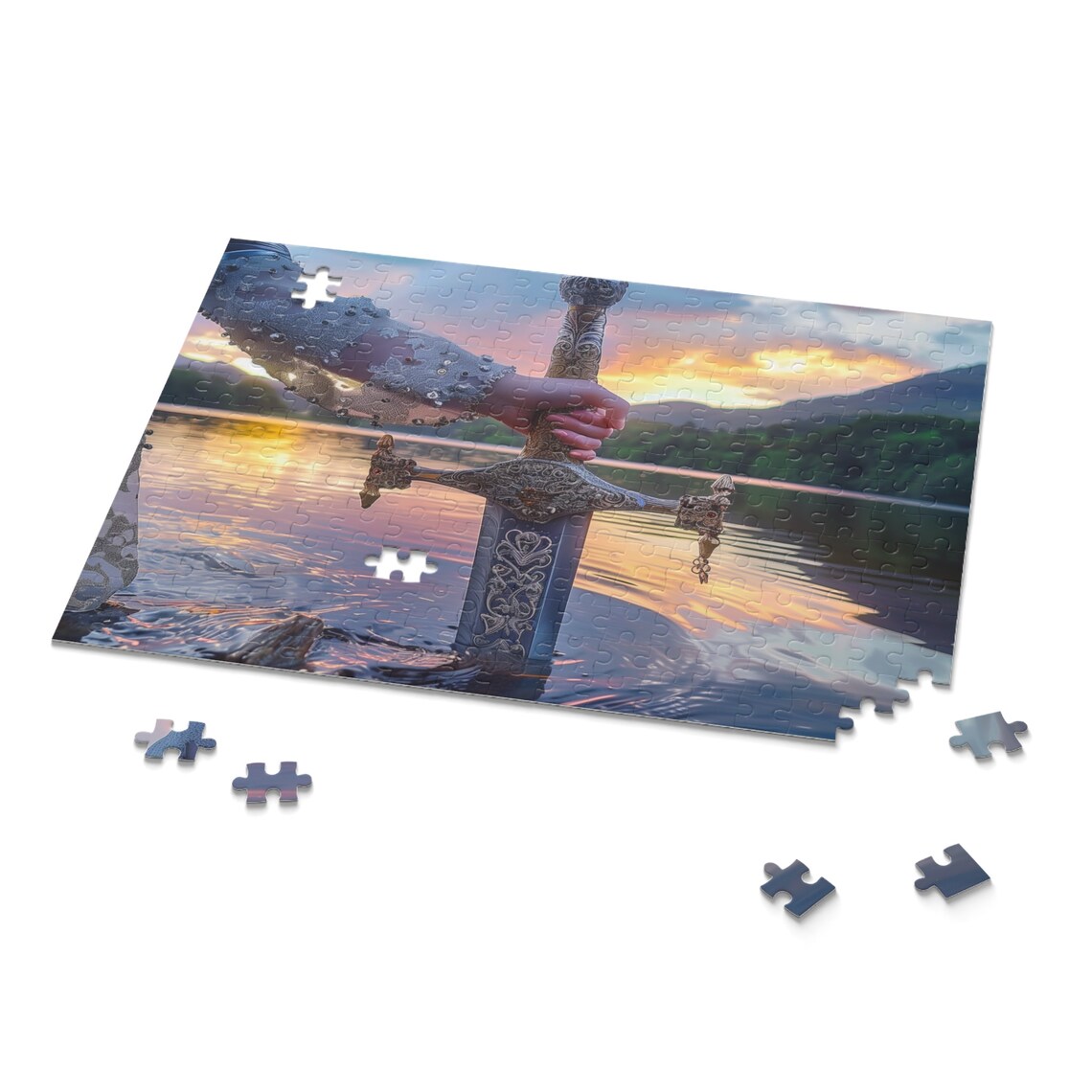 Lady of the Lake and Excalibur Puzzle (120, 252, 500-piece) - Etsy