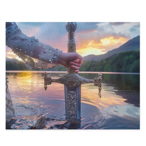 Lady of the Lake and Excalibur Puzzle (120, 252, 500-piece) - Etsy