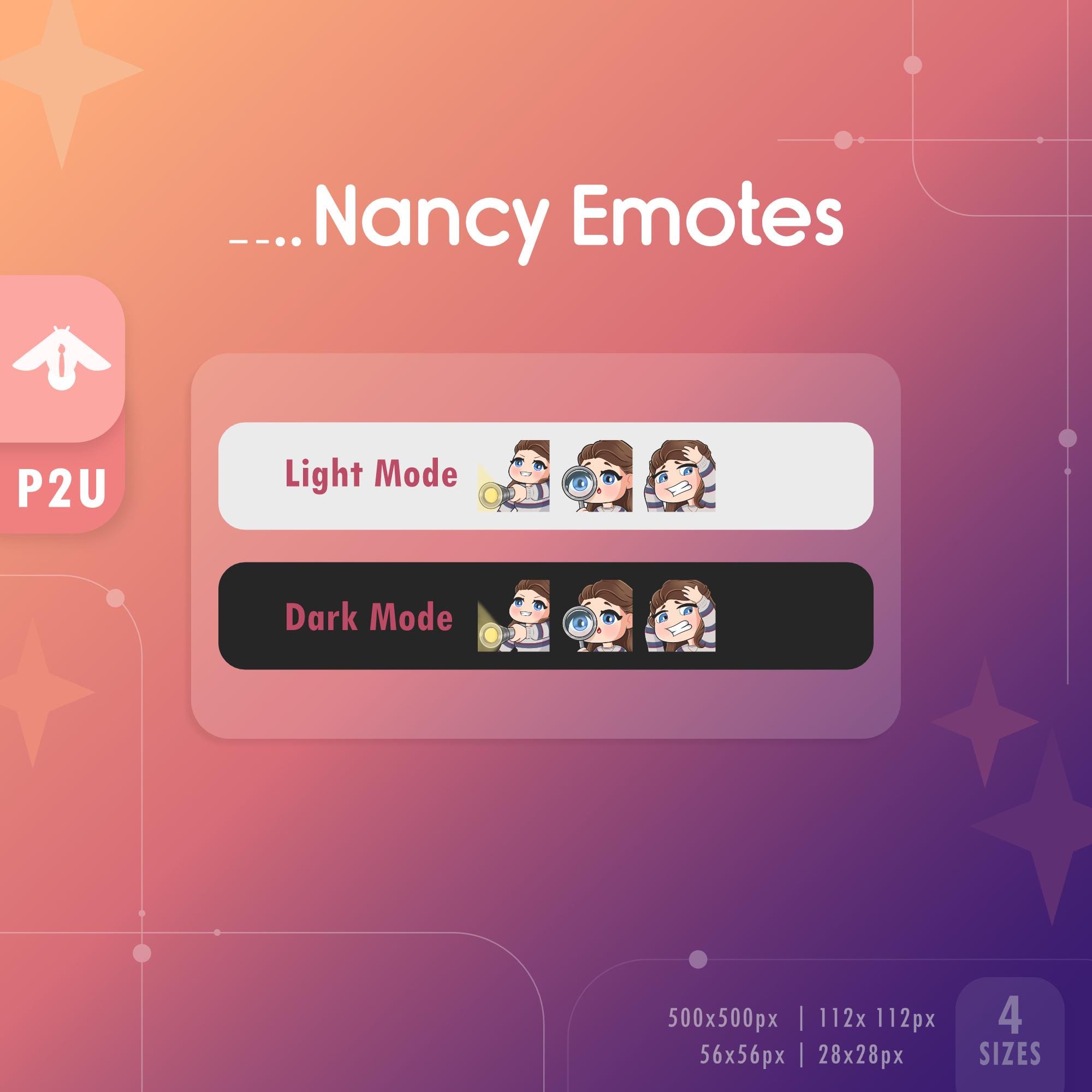 DBD Nancy Emote Pack 2 | Streamer Emotes | Horror Emotes for Twitch and ...