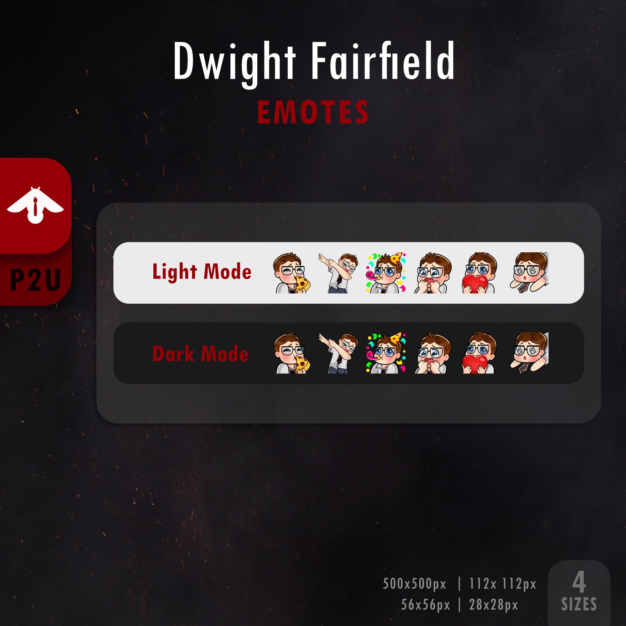 Dead by Daylight Dwight Fairfield Emote Set for Twitch/youtube/discord ...