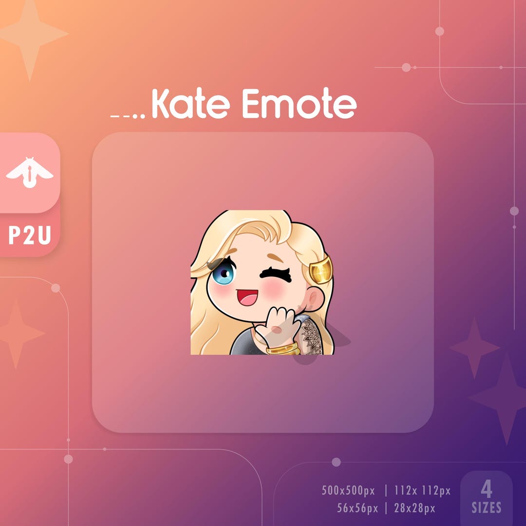 DBD Kate Hey Emote Streamer Emote Horror Emote for Twitch and Discord ...