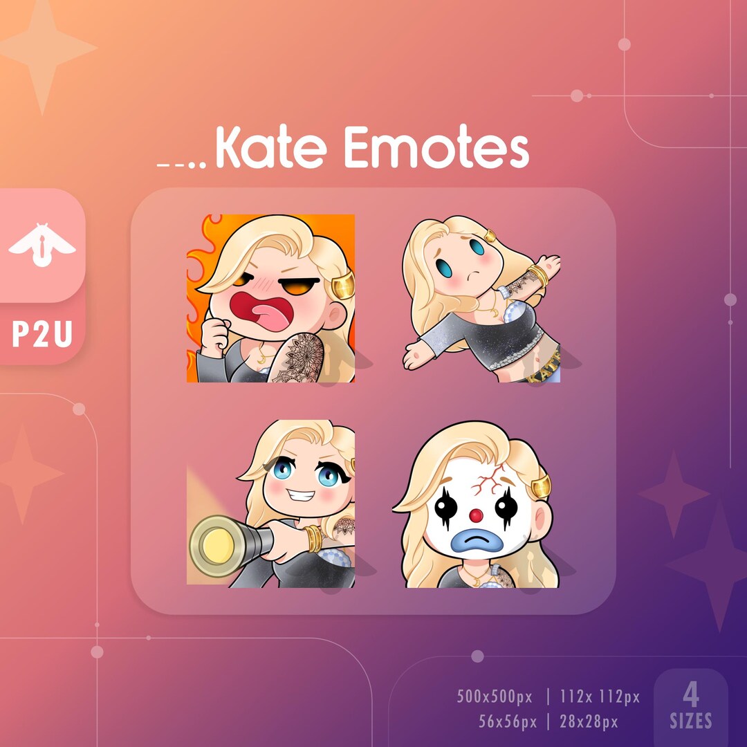 DBD Kate Emote Pack 2 | Streamer Emotes | Horror Emotes for Twitch and ...