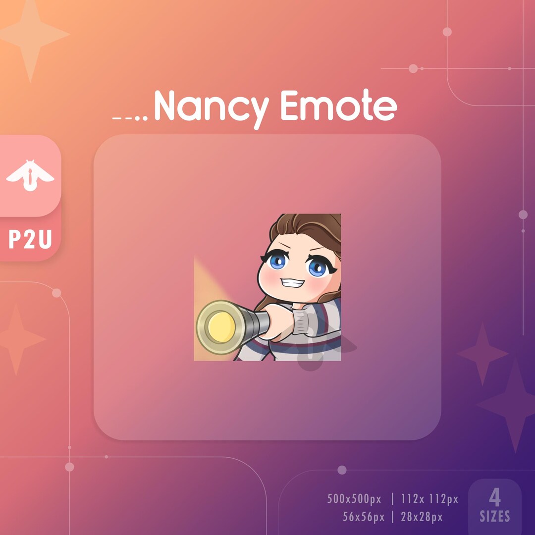 DBD Nancy Flashlight Emote | Streamer Emote | Horror Emote for Twitch ...