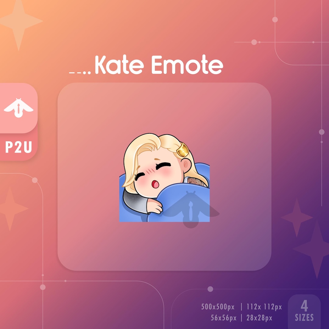 DBD Kate Sleepy Emote Streamer Emote Horror Emote for Twitch and Discord - Etsy