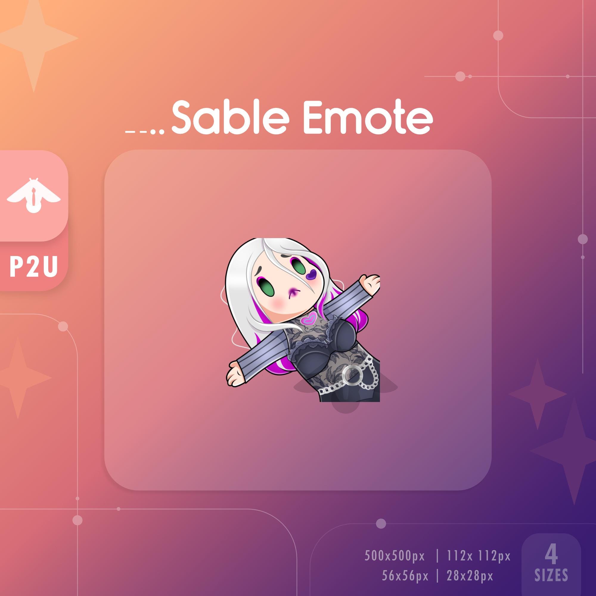 DBD Sable Lost Emote | Streamer Emote | Horror Emote for Twitch and ...