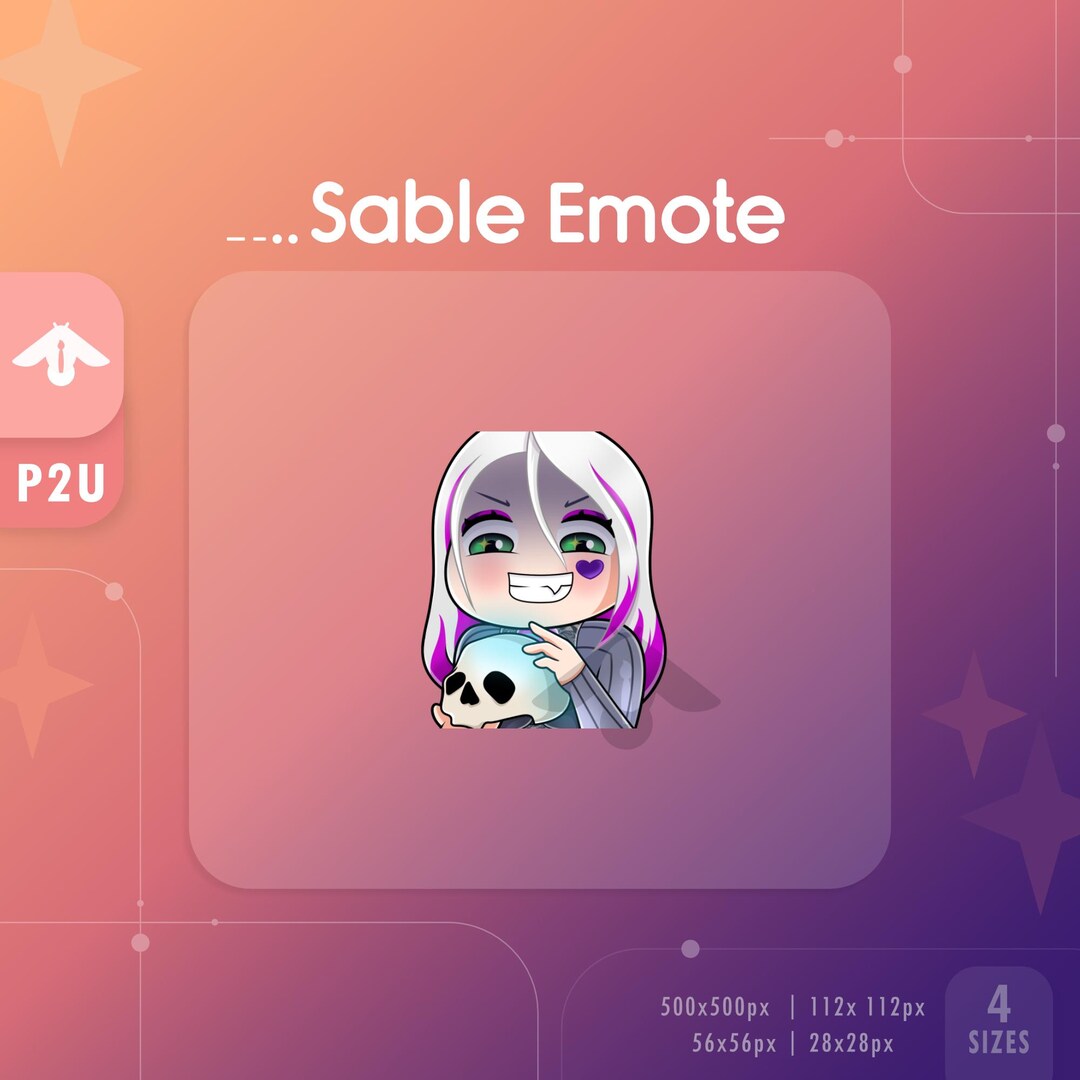 DBD Sable Evil Emote Streamer Emote Horror Emote for Twitch and Discord ...